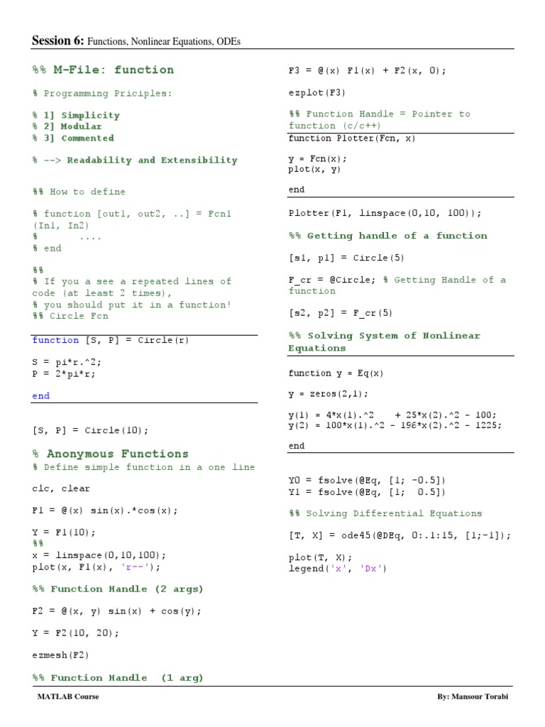 Matlab Fsolve Pdf 