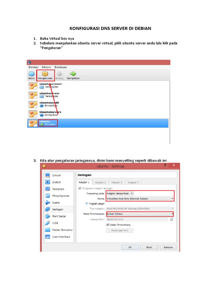 Konfigurasi DNS Server Di Debian | PDF | Komputer