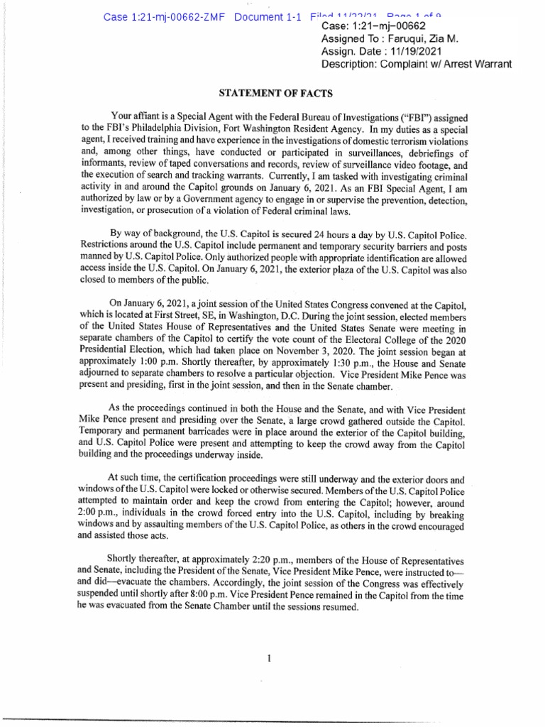 Richardson Howard - Statement of Facts - Nov 2021 Redacted 0 | PDF ...