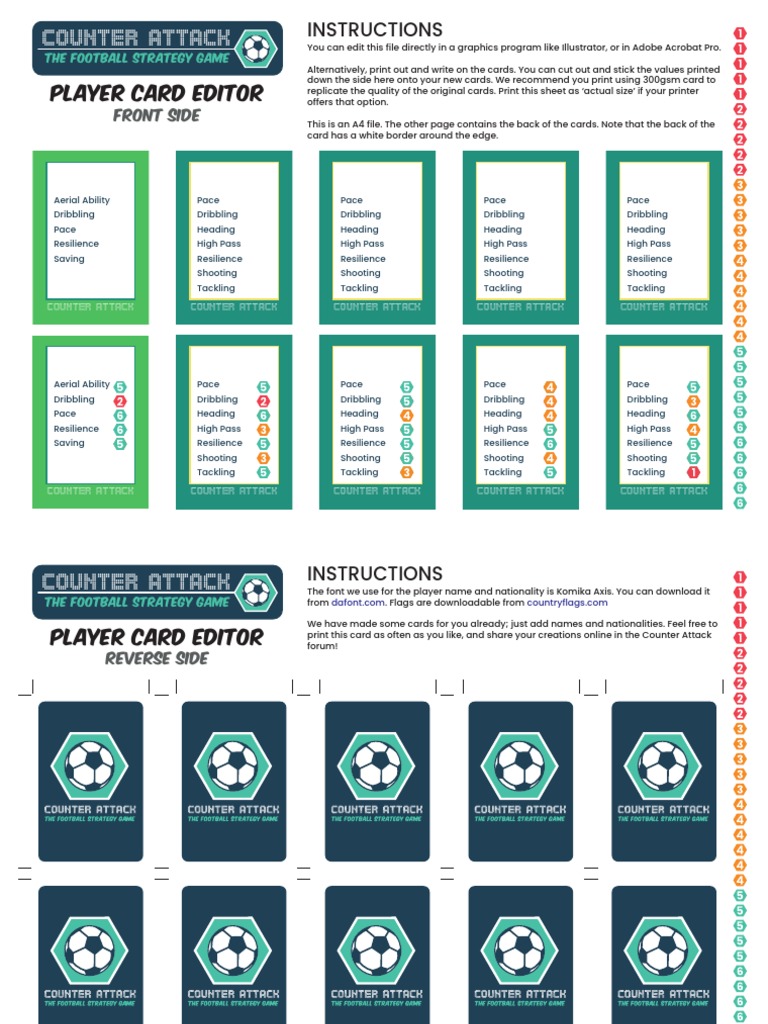 Custom Player Cards - v3 | PDF | Adobe Illustrator | Graphic Design