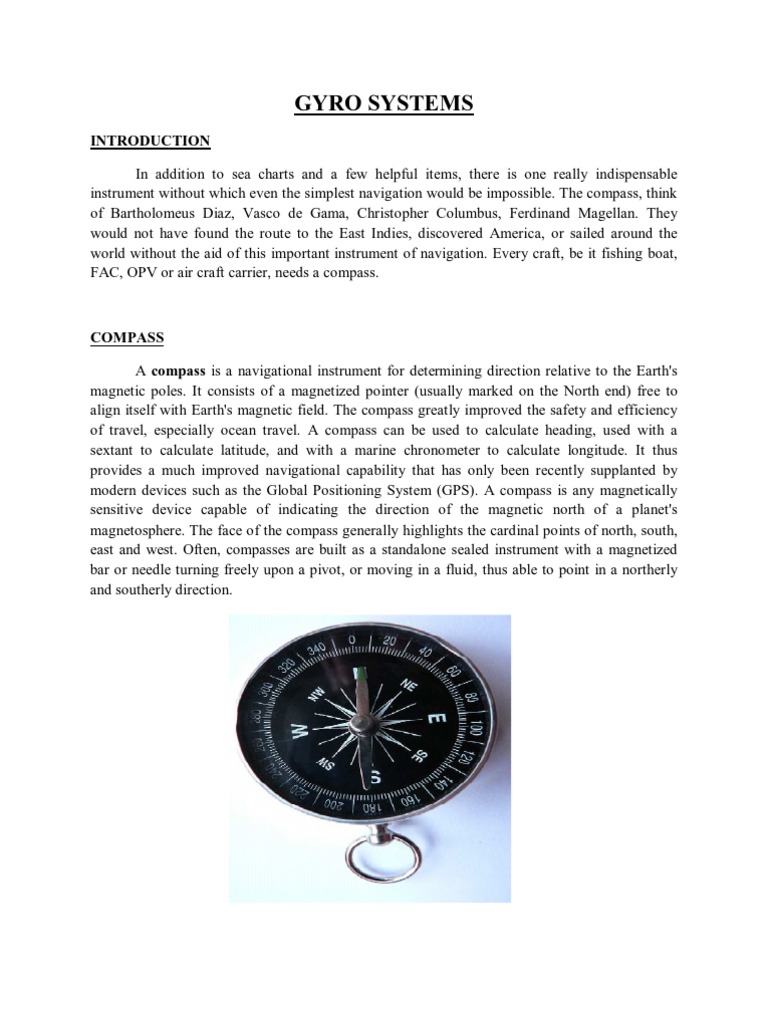 Gyro Theory | PDF | Gyroscope | Compass