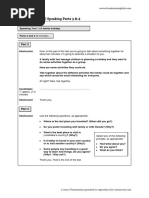 Cambridge Pet Speaking Test Part 2 | PDF