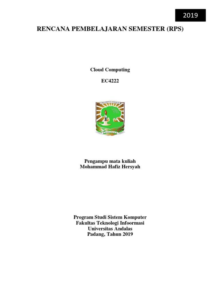 RPS Cloud Computing EC4222 | PDF | Seni