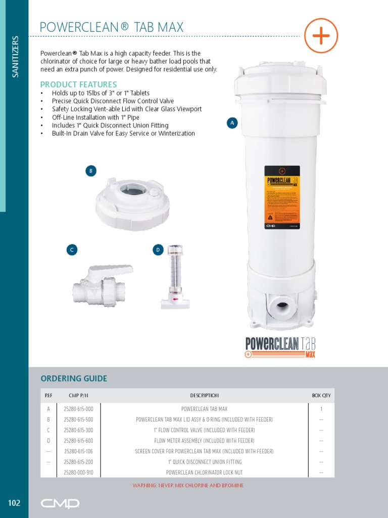 Ficha Tecnica Clorador CMP - Power Clean Max | PDF | Plumbing | Home ...