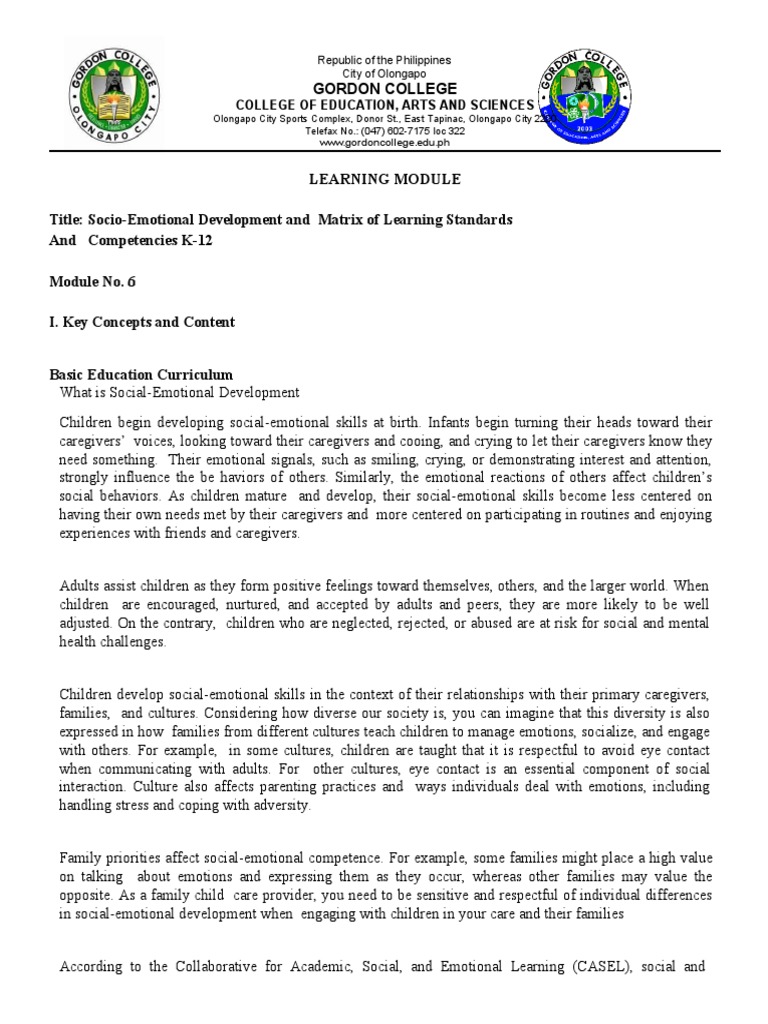 Social Studies ECE - Module 6 - Finals | PDF | Behavior Modification ...