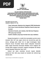 Surat Edaran Tahapan Dan Jadwal Penyusunan APBD 2026 | PDF