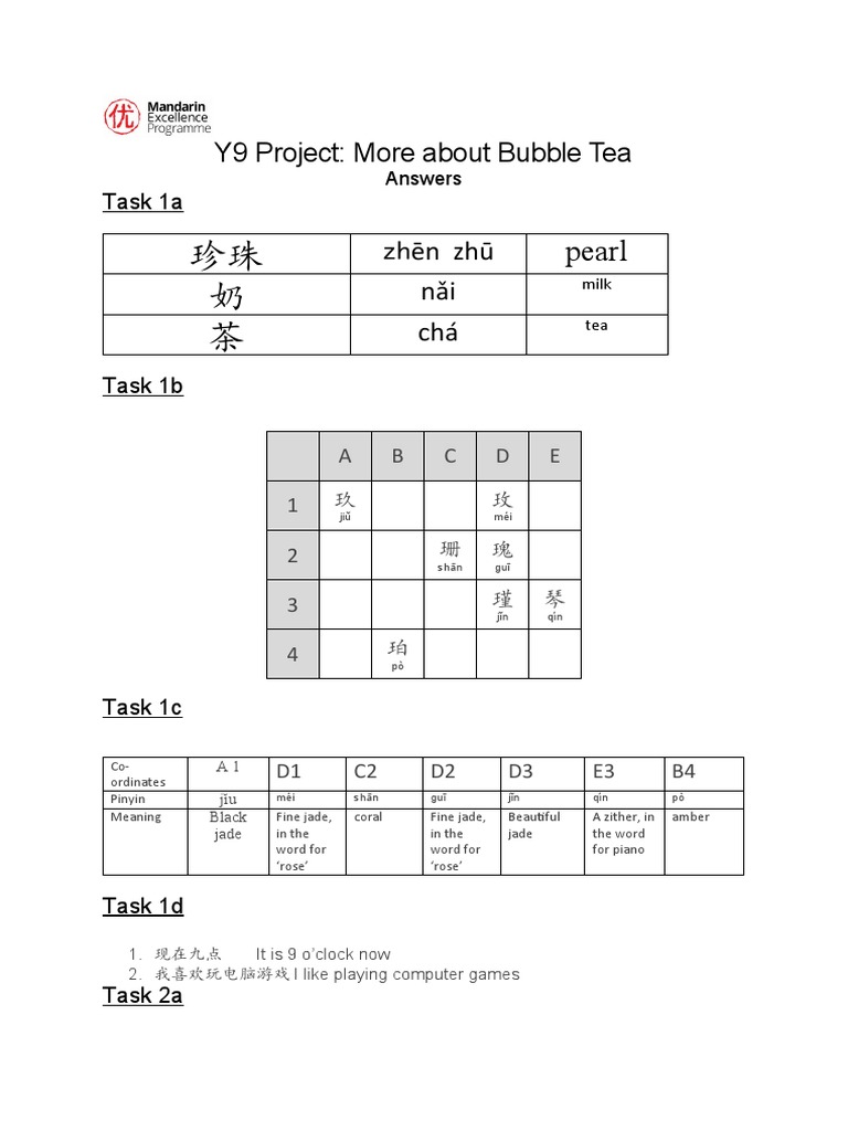 Y9 Project: More About Bubble Tea: Pearl | PDF | Foods | Tea