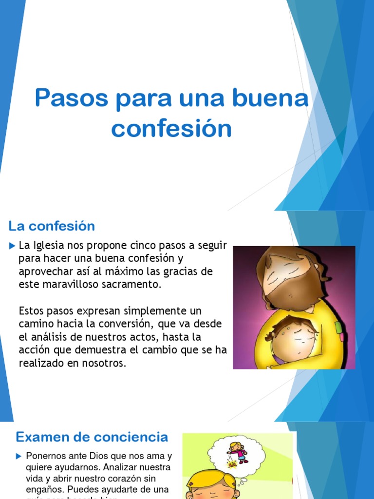 Pasos para Una Buena Confesión | PDF | Relaciones personales, crianza y desarrollo personal ...