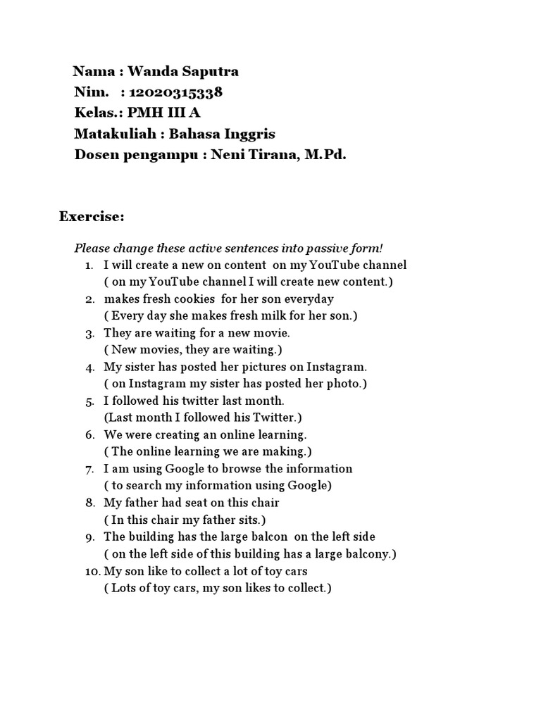 Wanda Saputra 1202031538 C 11ASSIGNMENT C11 | PDF | Internet | Mass Media