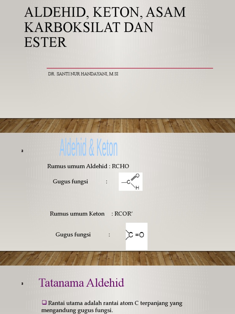 Aldehid, Keton, Asam Karboksilat Dan Ester | PDF