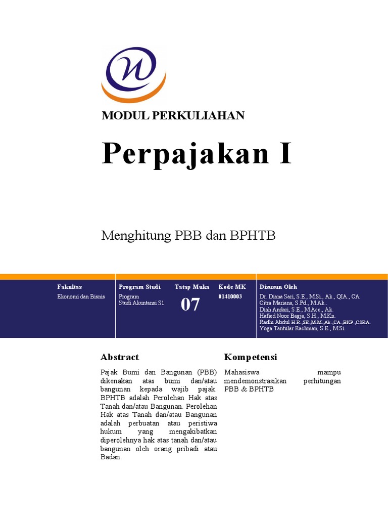07 - Modul Menghitung PBB Dan BPHTB | PDF