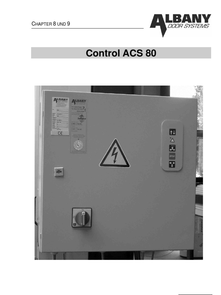 User Manual ACS80 GB | PDF | Switch | Door