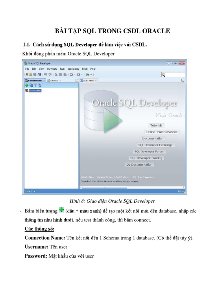 Bài tập SQL Trong CSDL Oracle | PDF