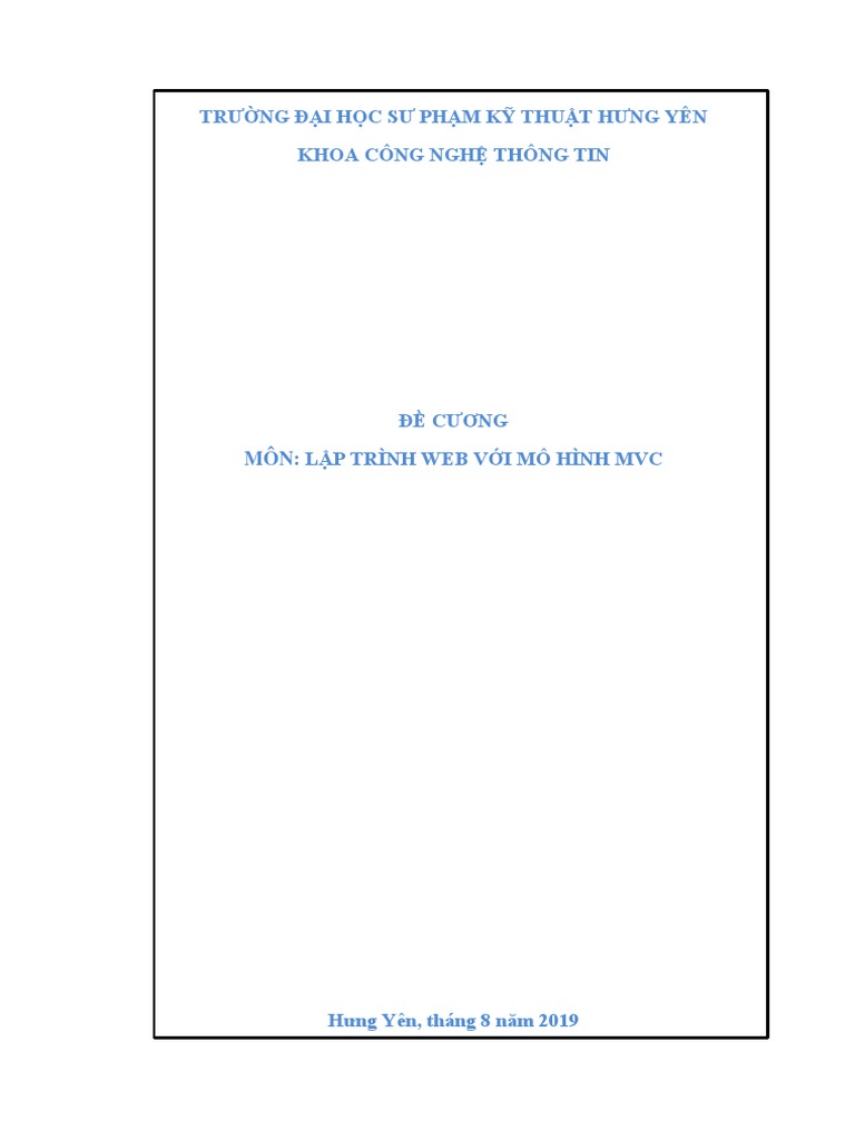 de Cuong MVC - BT Thuc Hanh | PDF