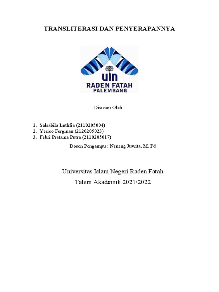 Kelompok 10 Transliterasi Dan Penyerapannya | PDF