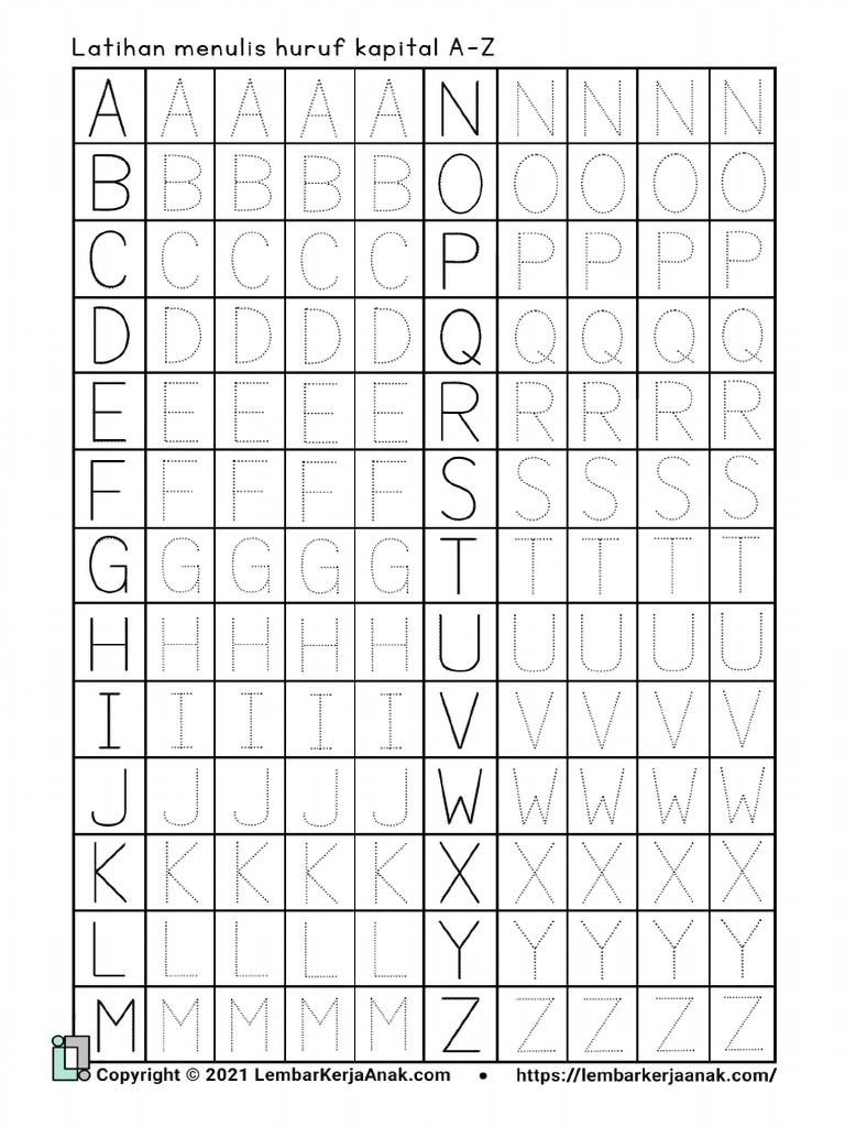 Belajar Menulis - Menebalkan Huruf | PDF