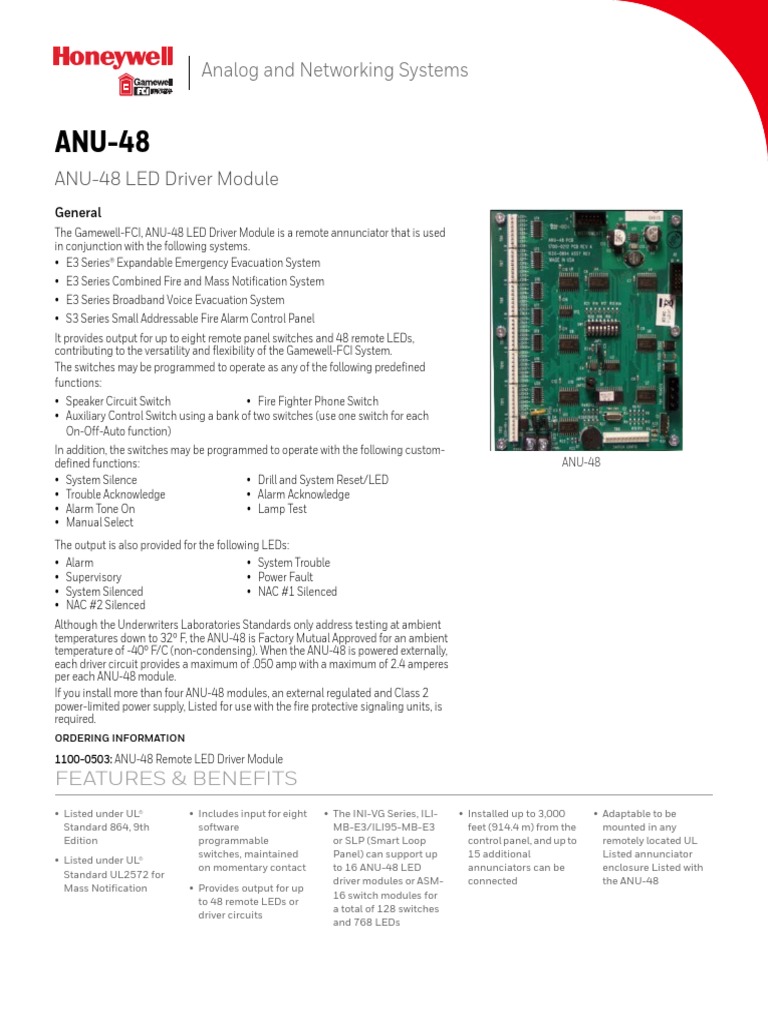 Analog and Networking Systems: ANU-48 LED Driver Module | PDF ...