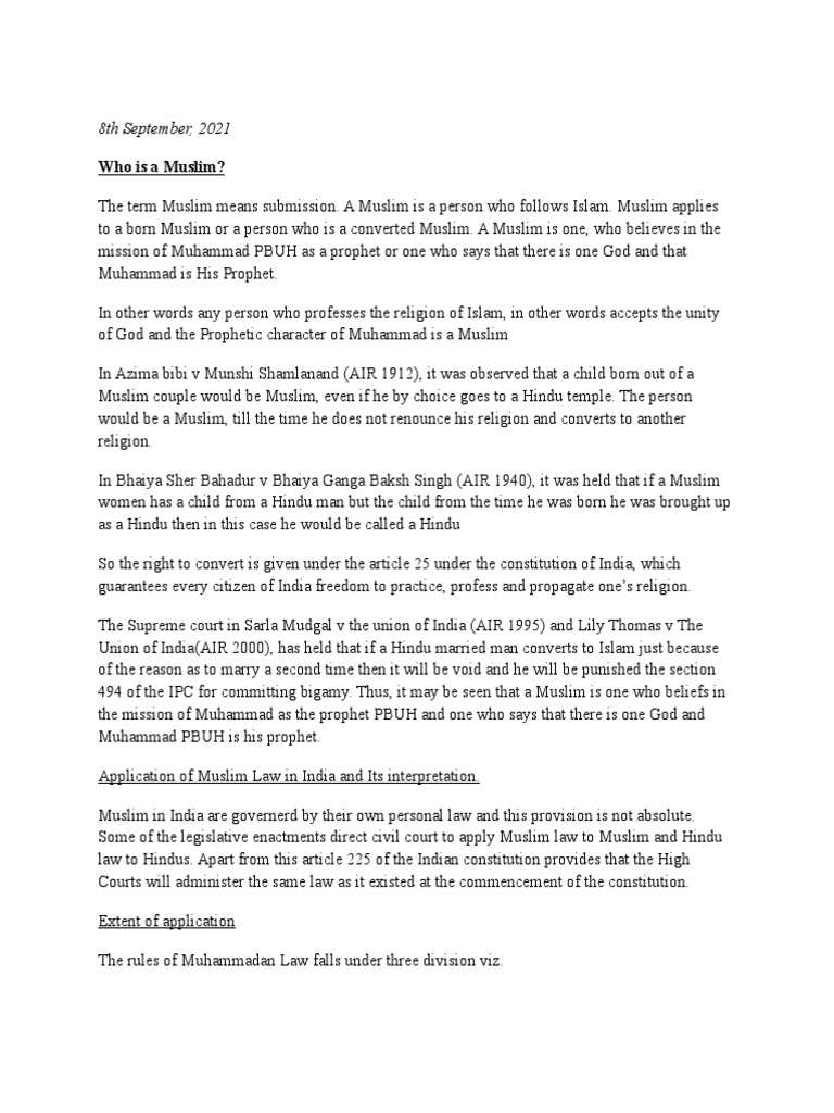 Concept of Mehr | PDF | Sharia | Sunni Islam