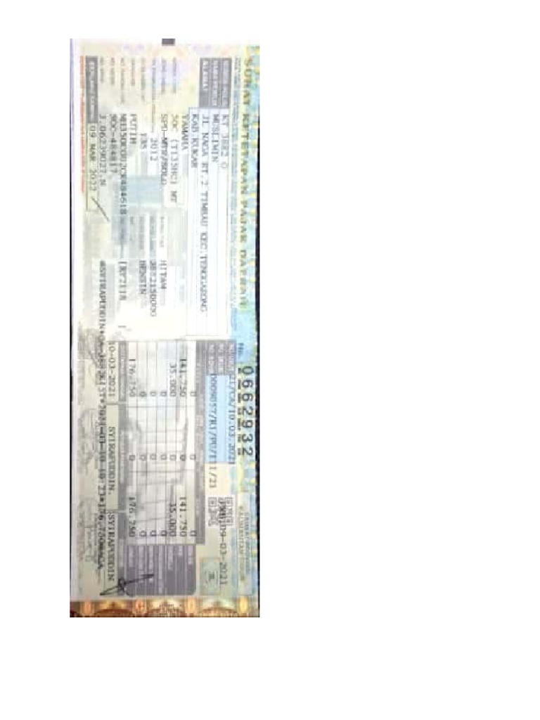 Print Ukuran STNK | PDF