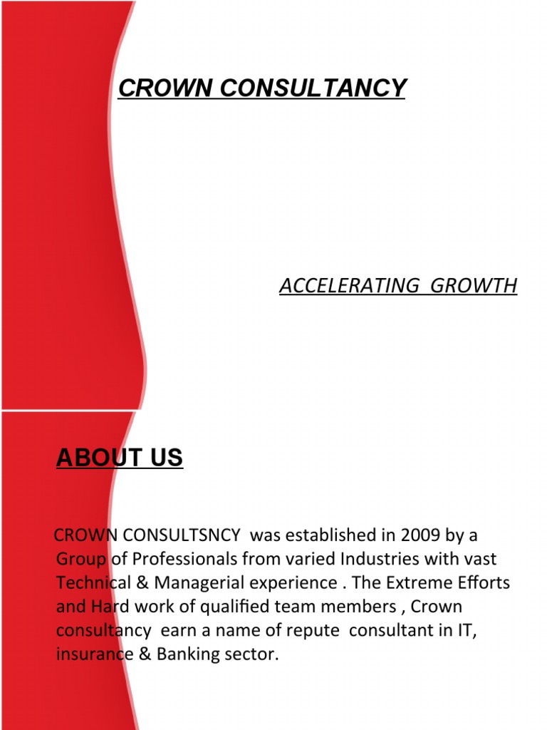 Crown Consultancy Company Profile | PDF | Consultant | Human Resources
