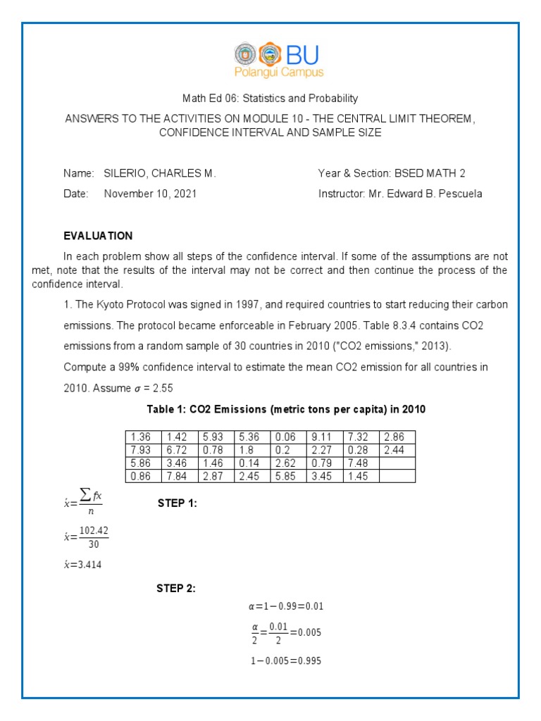 Math Confidence Intervals Guide | PDF | Standard Deviation | Confidence Interval