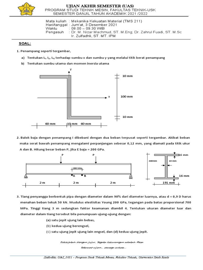 Soal UAS MKM 2021 | PDF