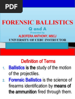 Forensic Ballistic Notes | PDF | Firearms | Cartridge (Firearms)