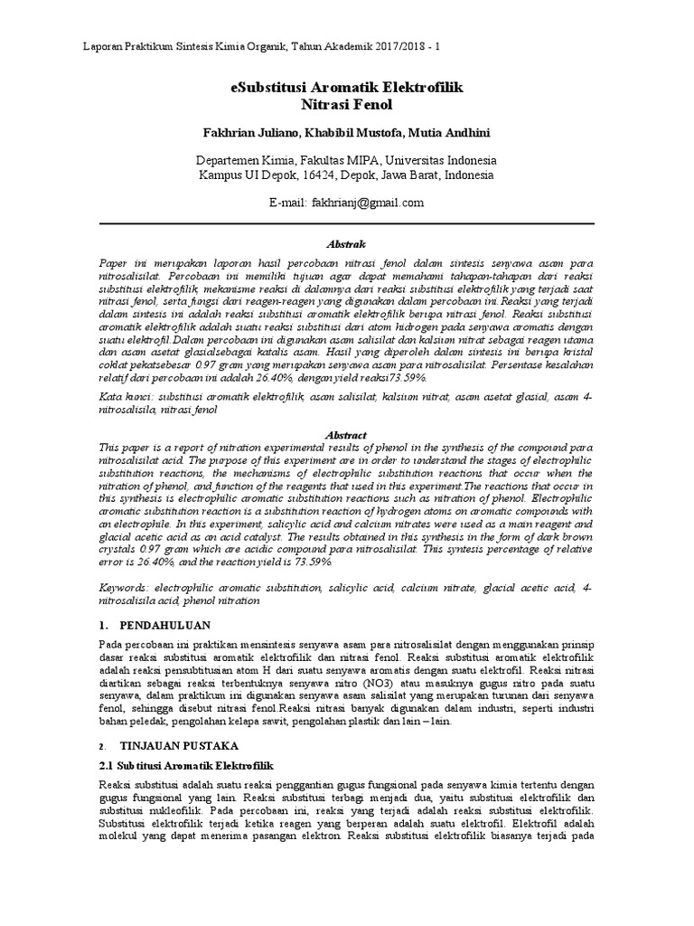 6nitrasi Fenol | PDF