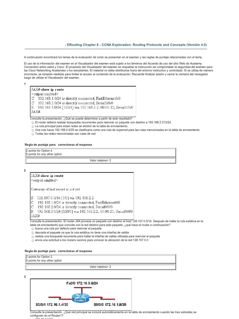 Cap 8 | PDF | Enrutador (Computación) | Dirección IP