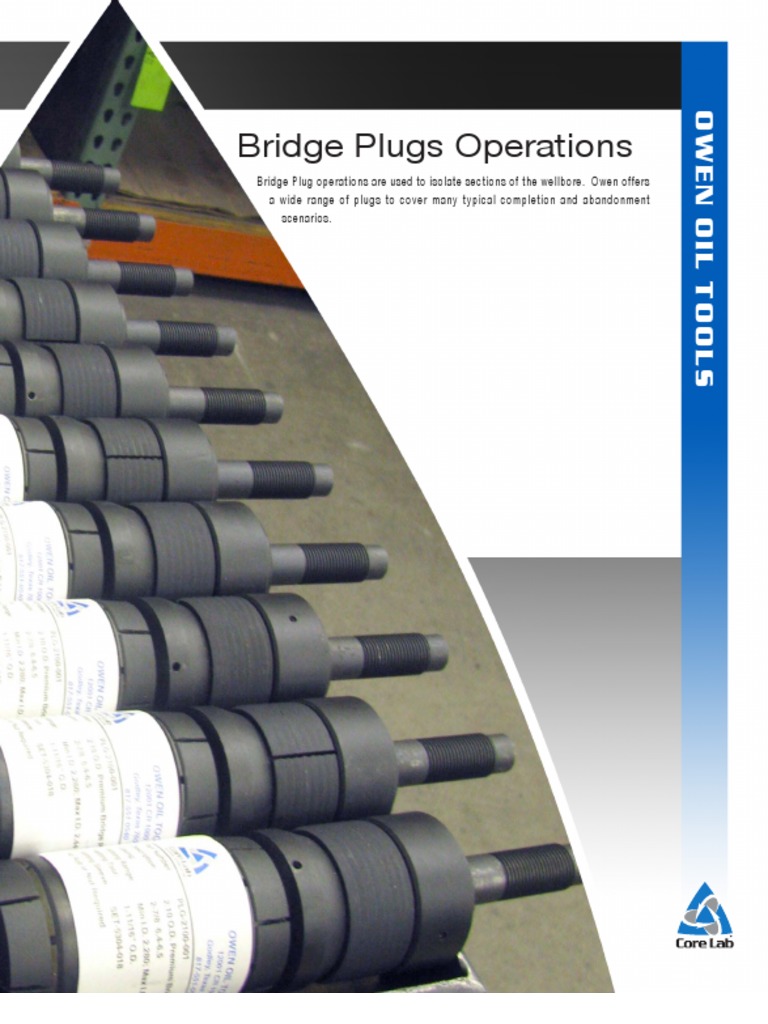 Bridge Plugs Operations: Last Updated 072020 | PDF | Chemical ...