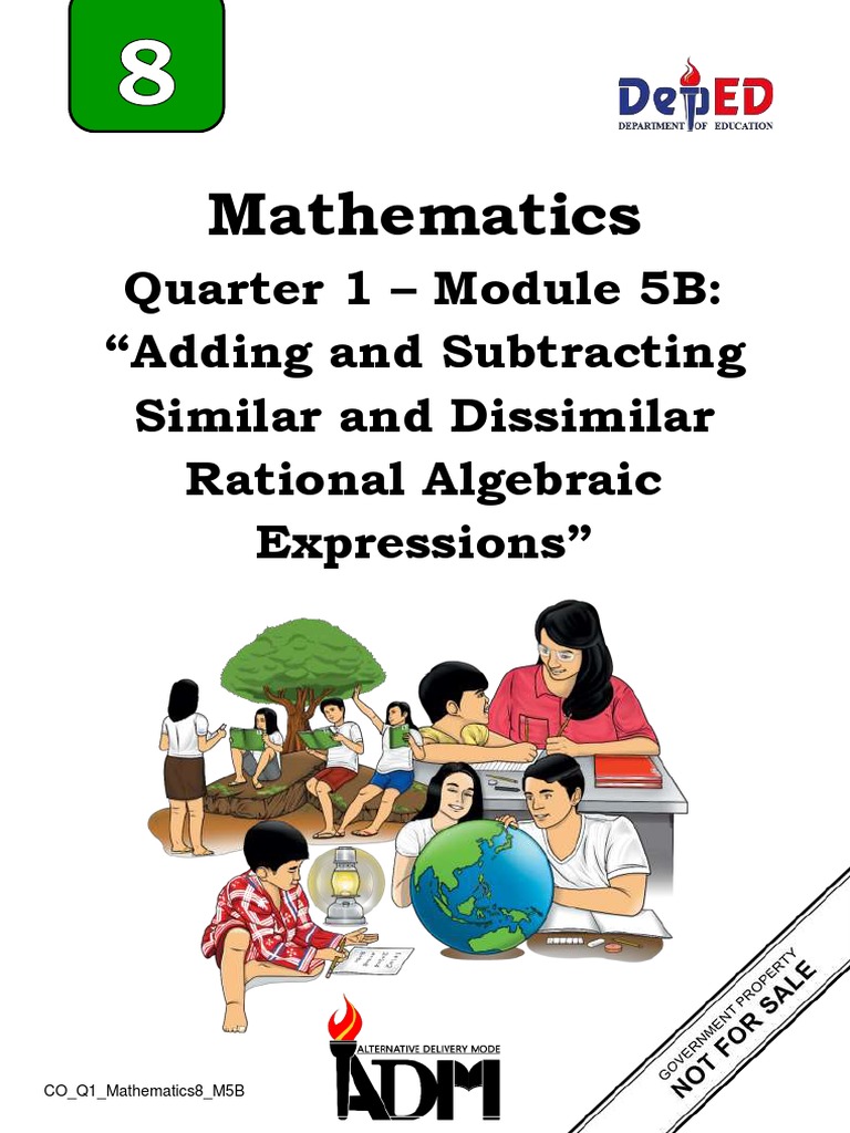 Mathematics: Quarter 1 - Module 5B: "Adding and Subtracting Similar and ...