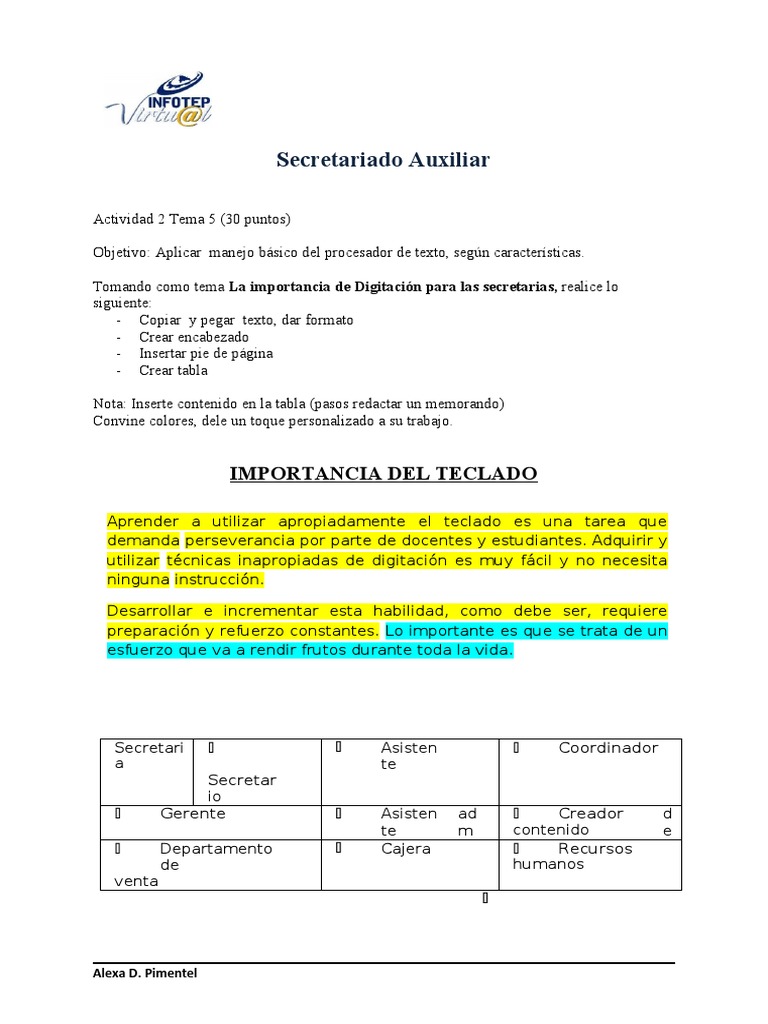 Actividad 2 Modulo 5 Alexa Pimentel | PDF
