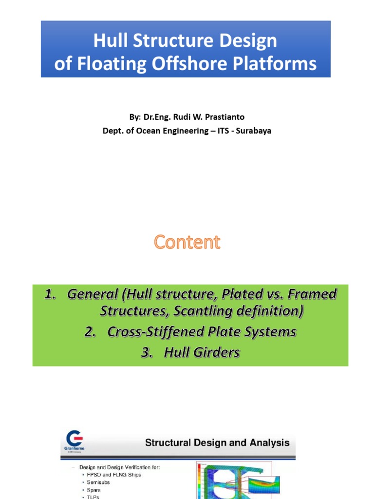 06-1 Hull Structure Design - Floating Platforms - April 2021 | PDF ...