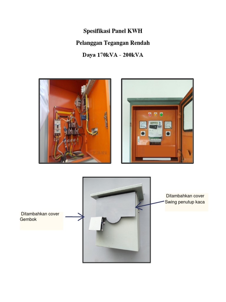 Spesifikasi Panel KWH TR 2 | PDF
