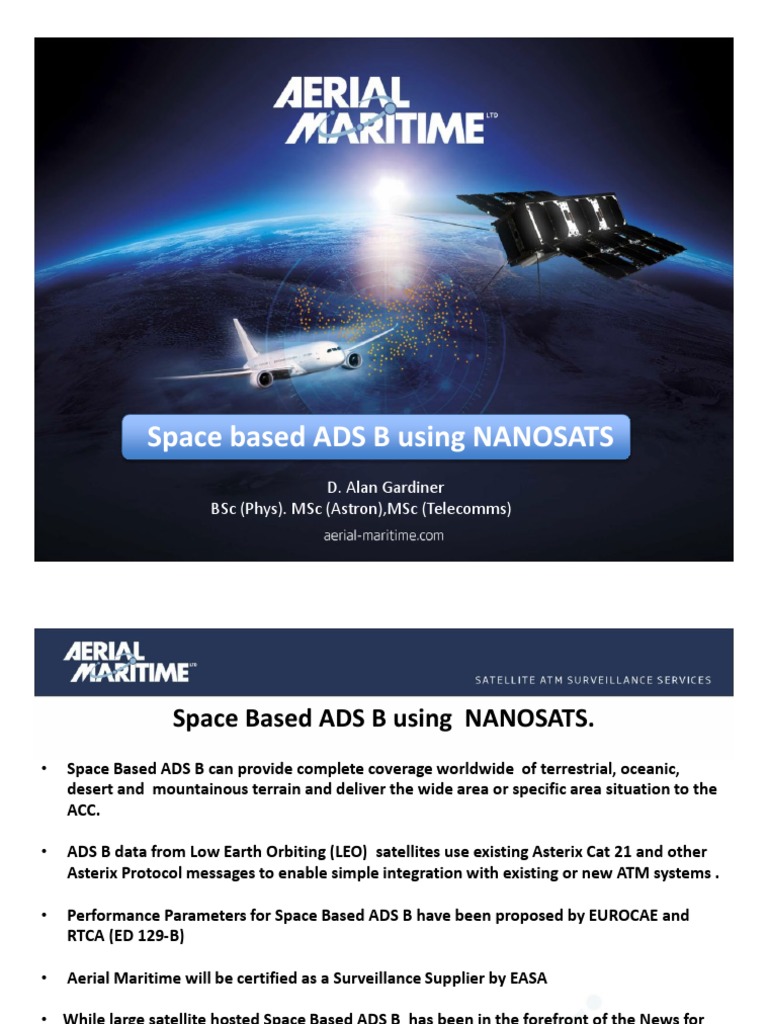 Space Based ADS-B Using NANOSATS | PDF | Satellite | Outer Space