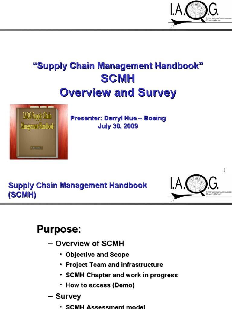 Supply Chain Management Handbook | PDF | Supply Chain | Project Management