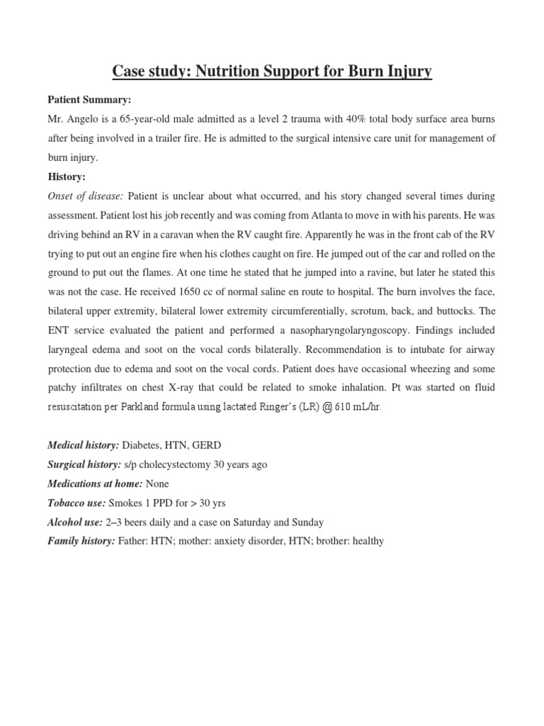 Burn Case Study | PDF