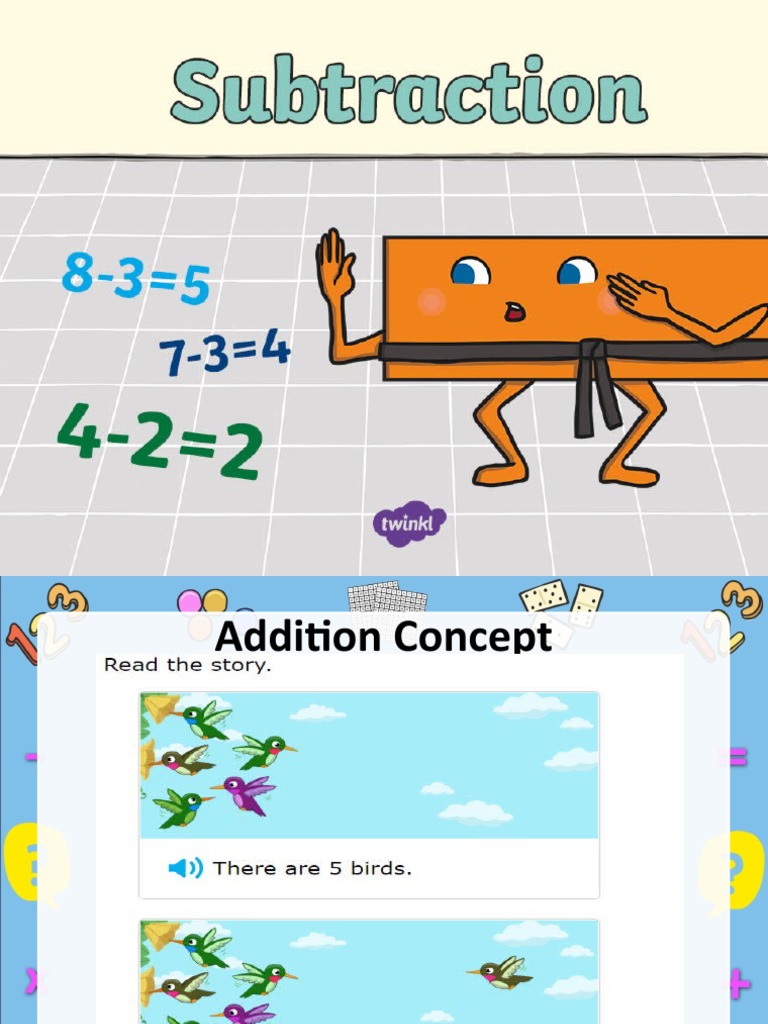 Subtraction Concepts and Examples | PDF | Games & Activities