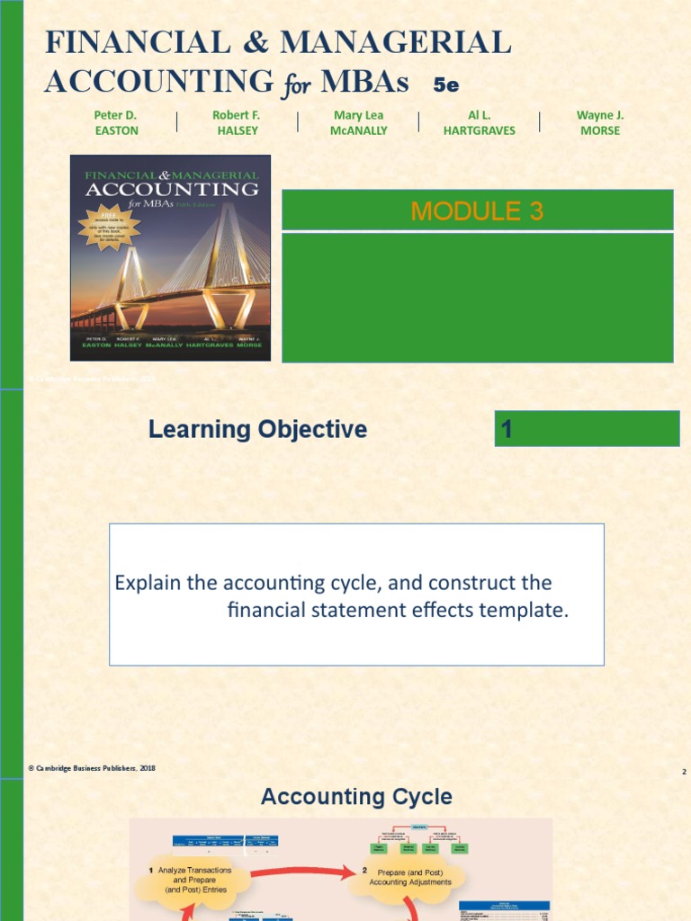 Financial & Managerial Accounting Mbas: Transactions, Adjustments, and Financial Statement | PDF ...