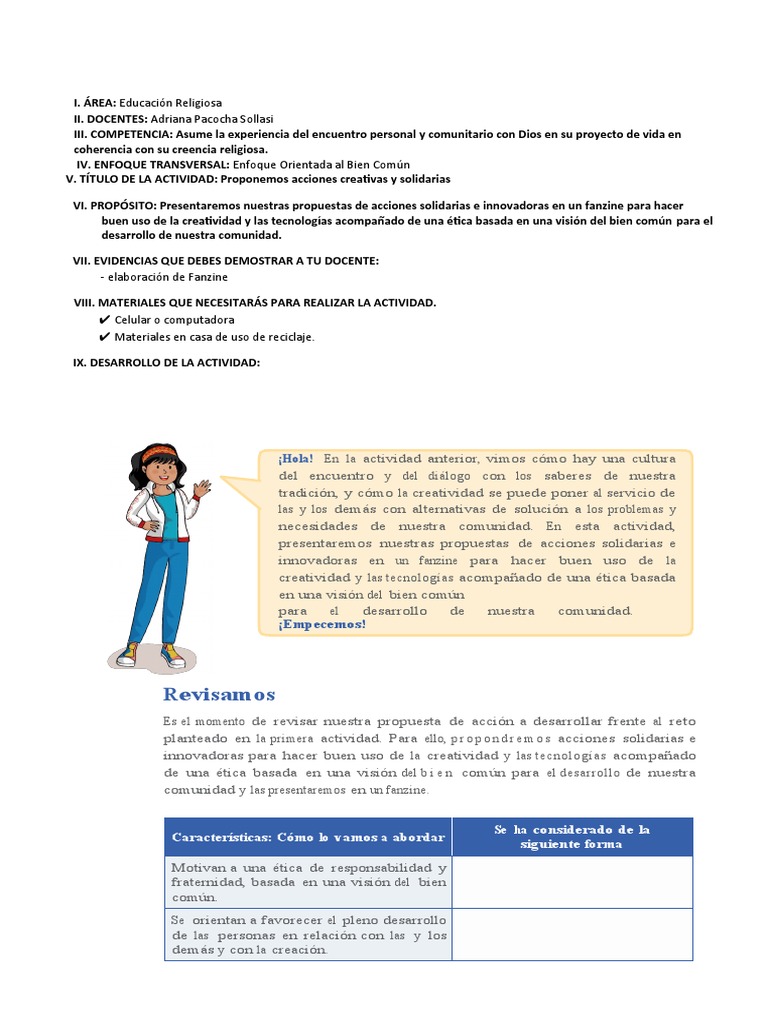 Exp7 Secundaria 1y2 Educacionreligiosa Act03 | PDF | Creatividad | Papa Francisco