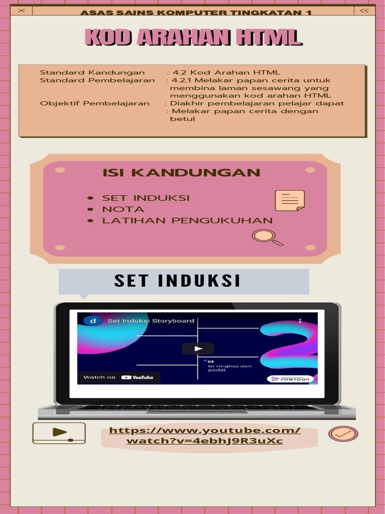 Kod Arahan HTML Ask t1 | PDF