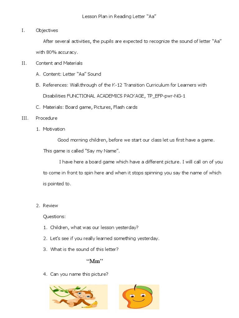 Lesson Plan in Language Arts | PDF | Language Arts & Discipline | Home ...