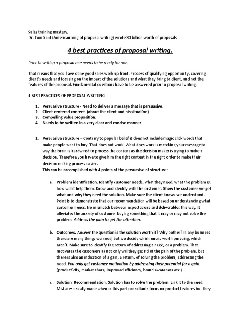 Proposal Writting Mastery | PDF | Decision Making | Customer