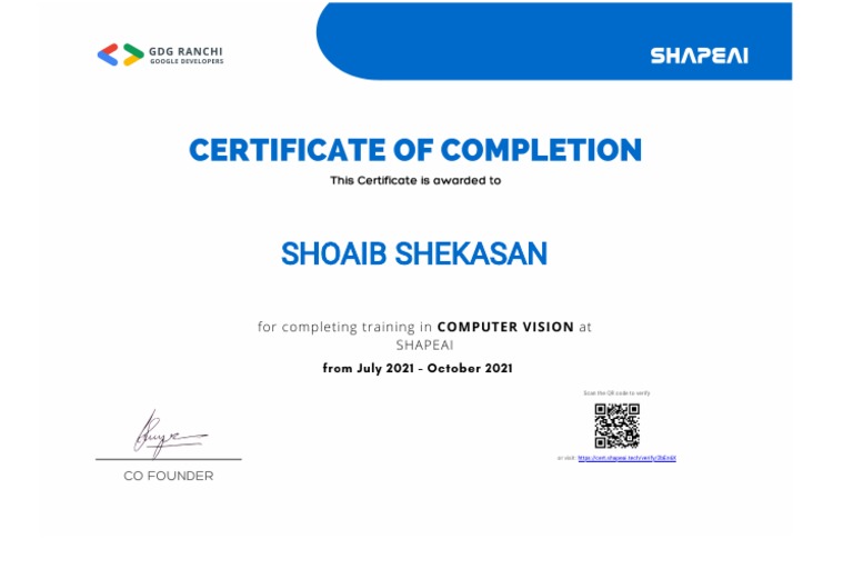 Computer Vision - Internship | PDF