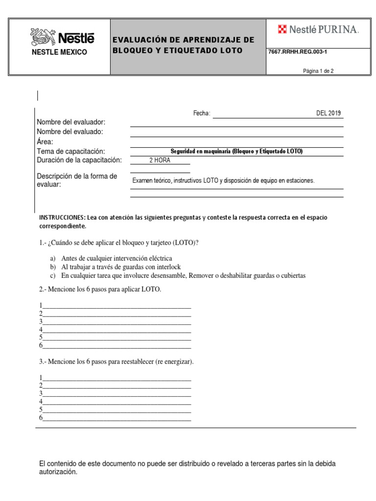 Examen de Certificación Loto | PDF | Prueba (evaluación)