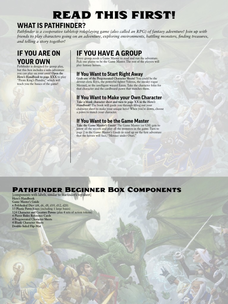Read This First!: What Is Pathfinder? | PDF | Tabletop Role Playing ...