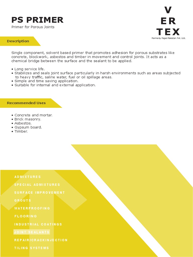 Ps Primer: Description | PDF | Concrete | Building Materials