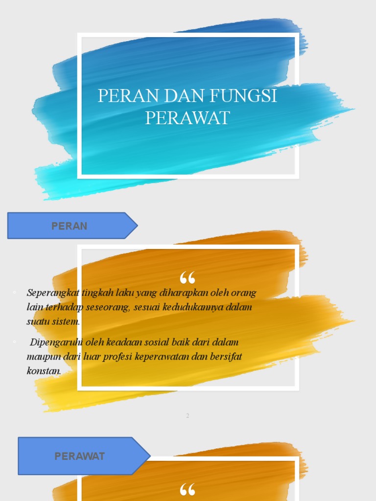 Peran Dan Fungsi Perawat | PDF