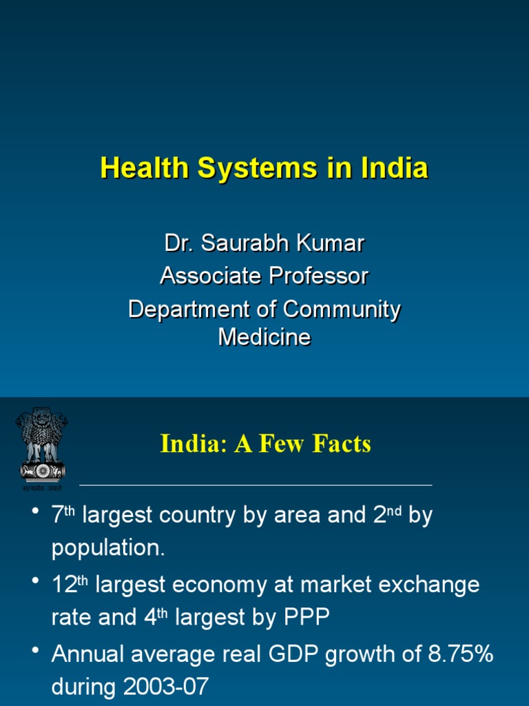 Health System in India | PDF | Health Care | Health Sciences