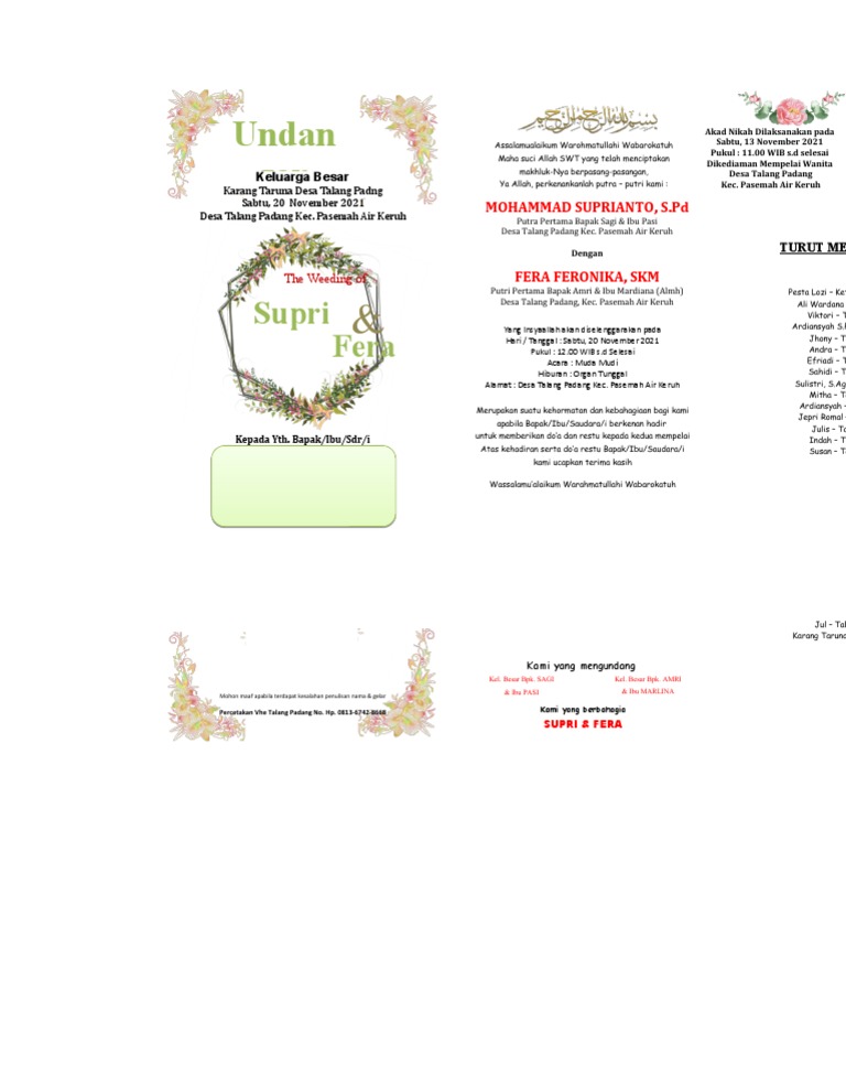 Undangan Muda Mudi | PDF